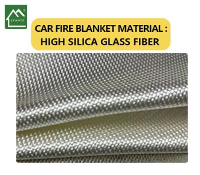 China High-Silicon Fiberglass Industrial Fire Blanket For Automotive Use for sale
