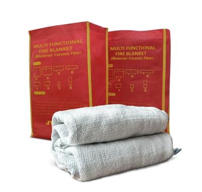 China White Ceramic Fiber Fire Blanket Perfect Emergency Solution For Factorie for sale