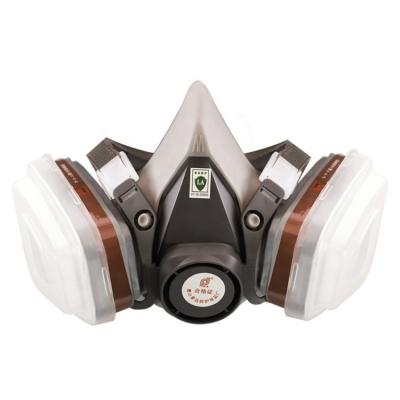 China Reusable KN95 Half Face Gas Mask Dust Absorbing Respirator With Air Filtration for sale