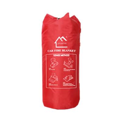 China High Silica White JAT-303 Fire Fighting Blanket 0.6 Thickness Fiberglass Vehicle Fire Blanket Welding High Visibility Protection for sale