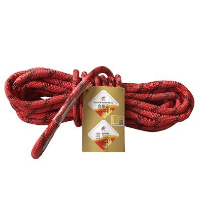 China Safety Rope For Fire-Fighting. Rescue Rope For High-Altitude Work. 16mm In Diameter. Polyester Material. Anti-Wear. for sale