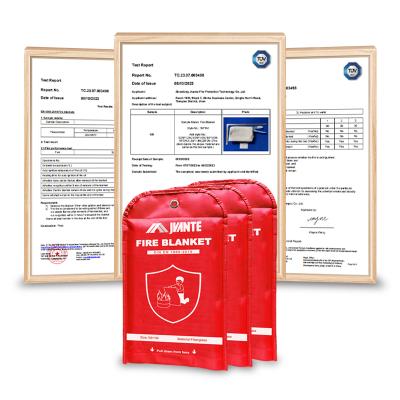 China Multilingual description: 100% glass fiber fireproof blanket is heat-resistant and suitable for home use. It is suitable for users all over the world. for sale