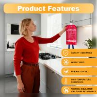 China Multilingual description: 100% glass fiber fireproof blanket is heat-resistant and suitable for home use. It is suitable for users all over the world. for sale
