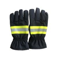 China Waterproof Breathable Fire Resistant Safety Gloves Anti-Melt Abrasion Resistant With Reflective Strips for sale
