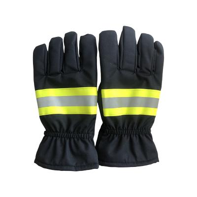 China Waterproof Breathable Fire Resistant Safety Gloves Anti-Melt Abrasion Resistant With Reflective Strips for sale