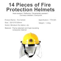 China 3C Certified Yellow Fire Helmet with Reflective Strips ABS+PC Safety Helmet for Fire Fighting and Industrial Use for sale