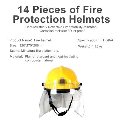 China 3C Certified Yellow Fire Helmet with Reflective Strips ABS+PC Safety Helmet for Fire Fighting and Industrial Use for sale
