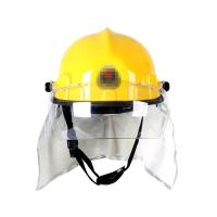 China 3C Certified Yellow Fire Helmet with Reflective Strips ABS+PC Safety Helmet for Fire Fighting and Industrial Use for sale