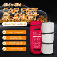 China Fiberglass Fire Blanket JAT-301 6x8m 550gsm High Temperature Resistant 500-700°C For Kitchen Lab Industrial Emergency Safety for sale