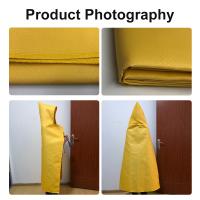 China Children's Fireproof Emergency Escape Cloak 128x100cm 700°C Heat Resistance Hooded Cape With Reflective Strips For Home School Safety for sale