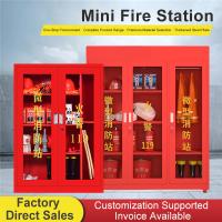 China Fire Safety Cabinet With 3C Tempered Glass 1200mm Aluminum Alloy Fire Equipment Storage Cabinet With Adjustable Shelves And Lock For Office Factory Warehouse for sale