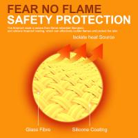 China Industrial Fire Protection Silicone Coated Fire Blanket 700°C Heat Resistant Emergency Blanket With Hood For Full Body Safety for sale