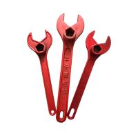 China Heavy Duty Fire Hydrant Wrench Five-Point Star Opening Cast Steel Wrench For Above Ground Hydrant Maintenance And Emergency for sale