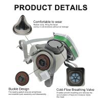 China 410 Dual Cartridge Half Mask FD-410 For Dust & Gas TPE EN140 40pcs/CTN In Mining Painting Chemical for sale