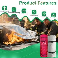 China High Silica Fire Blanket 6x8m BS EN 13501-1 Certified 1200°C Reusable For Gas Station Parking Tunnel for sale