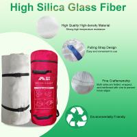 China High Silica Fire Blanket 6x8m BS EN 13501-1 Certified 1200°C Reusable For Gas Station Parking Tunnel for sale
