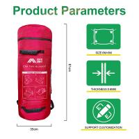 China High Silica Fire Blanket 6x8m BS EN 13501-1 Certified 1200°C Reusable For Gas Station Parking Tunnel for sale
