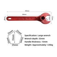China The Manufacturer Produces Thickened and Strengthened Cast Iron Fire Wrenches. for sale