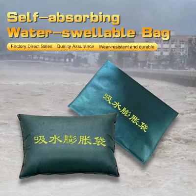 China Water Activated Self-Inflating Flood Barrier Bag, 60x40cm Rapid Expansion Sandbag for Emergency Flood Control Garage Basement for sale
