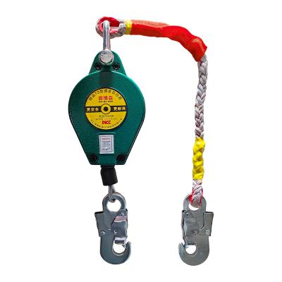 China Self Retracting Lifeline 150kg Fall Arrester Safety Steel Wire Rope Anti Fall Protection Device for Construction for sale