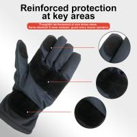 China Flame Retardant Firefighter Gloves Waterproof Breathable Anti Tear Safety Gloves With 3M Reflective Strip for sale
