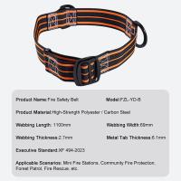 China 14 Style FZL-YD-B Fire Safety Belt, High Strength Polyester & Carbon Steel Fire Rescue Belt, Heavy Duty Fall Protection Safety Belt for Fire Station, Forest Patrol and Emergency Rescue for sale
