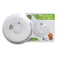 China JAT-1202 Photoelectric Smoke Detector, EN14604:2005 Certified Fire Alarm with Built-in Non-Replaceable CR123A Battery, 85dB High Sound Smoke Alarm, Ceiling Mount Fire Safety Sensor for Home Office Hot for sale