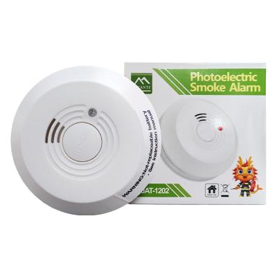 China JAT-1202 Photoelectric Smoke Detector, EN14604:2005 Certified Fire Alarm with Built-in Non-Replaceable CR123A Battery, 85dB High Sound Smoke Alarm, Ceiling Mount Fire Safety Sensor for Home Office Hot for sale