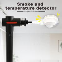 China Smart Control Integrated 2-in-1 Smoke & Heat Detector Tester EN 61010-1 Certified Telescopic Rod Fire Alarm Test Tool for sale