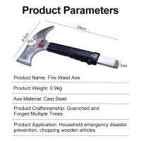 China 0.9kg Fire Waist Axe, High Hardness Quenched Forged Cast Steel Emergency Rescue Axe, 29*6.5cm Portable Multi-Purpose Hand Axe for Home Fire Safety, Wood Splitting and Emergency Escape for sale