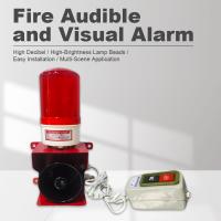 China BAB-119A Fire Sound and Light Alarm, 12V 20W 120dB High Decibel Waterproof Dustproof Fire Strobe Siren, 6 Hours Continuous Working Wall Mounted Fire Warning Light and Horn for Factory Warehouse Indust for sale