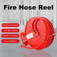 China JPS0.8-19/25C Fire Hose Reel 25m Length 19mm Inner Diameter PVC Fire Hose Reel 2.4MPa Burst Pressure 445mm Disc Diameter for sale