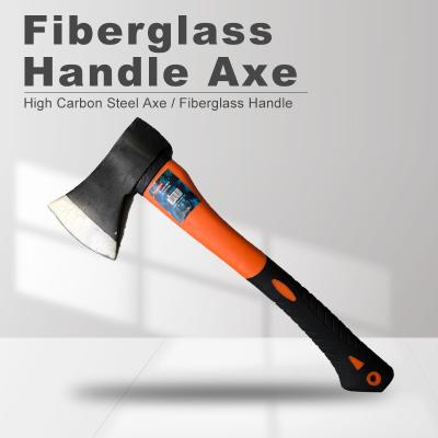 China 38*15*3cm Fiber Handle Fire Axe 0.93kg High Carbon Steel Anti-Slip Rubber Emergency Rescue Hand Axe for Fire Safety Escape for sale