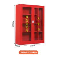 China 1200x390x900mm Fire Cabinet 3C Tempered Glass Fire Equipment Cabinet with Aluminum Handle Adjustable Shelf Hanging Rod Safety Lock for Commercial Building Fire Safety for sale