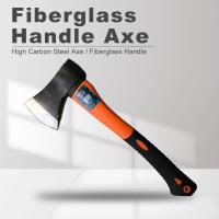 China 38*15*3cm Fiber Handle Fire Axe 0.93kg High Carbon Steel Anti Slip Rubber Grip Emergency Rescue Axe for Fire Safety Breaking for sale
