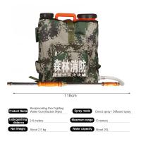 China Reciprocating Fire Extinguishing Water Gun 20L Portable Handheld Fire Water Sprayer 2-8m Working Distance 13m Max Range Direct/Scatter Jet with Bucket & Bag Type for sale