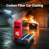China AT-304 Carbon Fiber Fire Blanket 320g/㎡ 0.4mm Thickness 1200-1700℃ High Temperature Resistant Reusable Fire Suppression Blanket 6*8m Custom Size for Welding Industrial Fire Prevention for sale