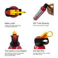 China MSWJ58 Simplified Water-Based Fire Extinguisher 580ml Aluminum Alloy Bottle 0.5A 13B E 5F Rating A/B/E/F Class Fire ≥3m Spray Distance 5℃~55℃ GA86-2009 Standard Mini Fire Suppressor for Car Kitchen Ho for sale