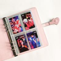 China Viscose Pu Leather Card Collection Binder Macaron Flashy Laser for sale