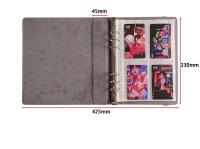 China Bandage Card Holder Album Book Dustproof Wind Gradient Pu Cover for sale
