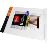 China LDPE Plastic Zipper Bag CMYK Zipper Hanging Hook Bag Regeneration for sale