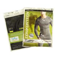 China LDPE Plastic Zipper Bag CMYK Zipper Hanging Hook Bag Regeneration for sale