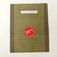 China Durable Die Cut Plastic Handle Bags Tearproof PE Regeneration for sale