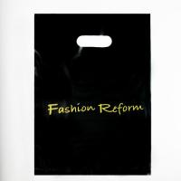 China HDPE Custom Printed Die Cut Handle Bags Regenerative Plastic for sale