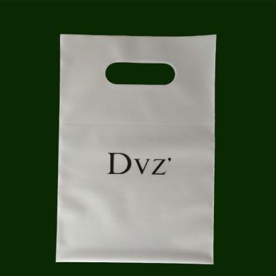 China CPE Custom Die Cut Handle Plastic Bags Degradable Regeneration Materials for sale
