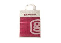 China CPE Plastic Carrier Bags Biodegradable Reusable Patch Handle Plastic Bags for sale