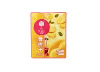 China OEM / ODM Composite Plastic Bag Dried Yellow Peach Three Side Seal Pouches for sale
