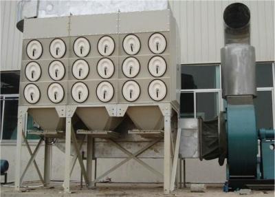 China Carbon Steel Sawdust Cartridge Dust Collector Pulse Jet Fabric Filter 720m2 for sale