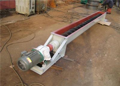 China Solid Beverage Auger Inclined Screw Conveyor With Hopper Feeder for sale