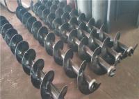 China Sand Gravel Horizontal Spiral Screw Conveyor 159mm 3Kw Double Pitch Blades for sale
